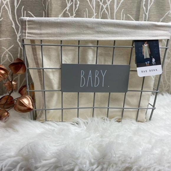 Rae Dunn | Other | Rae Dunn Rd Baby Basket Nursery Htf New | Poshmark